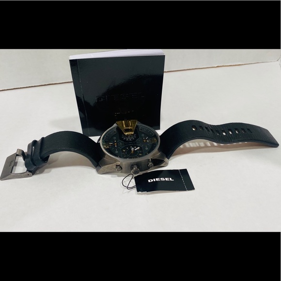 Diesel Black Gold | Accessories | Dz7377 Mens Diesel Black Dial Uber ...